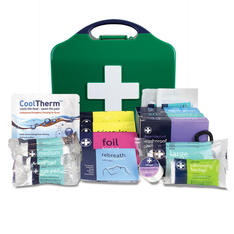 Small Workplace First Aid Kit in Green Aura3 Box