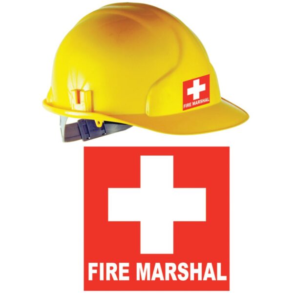 Fire Marshal Helmet Sticker – High-Visibility Identification