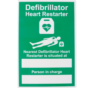 Nearest AED Sign – Emergency Defibrillator Locator