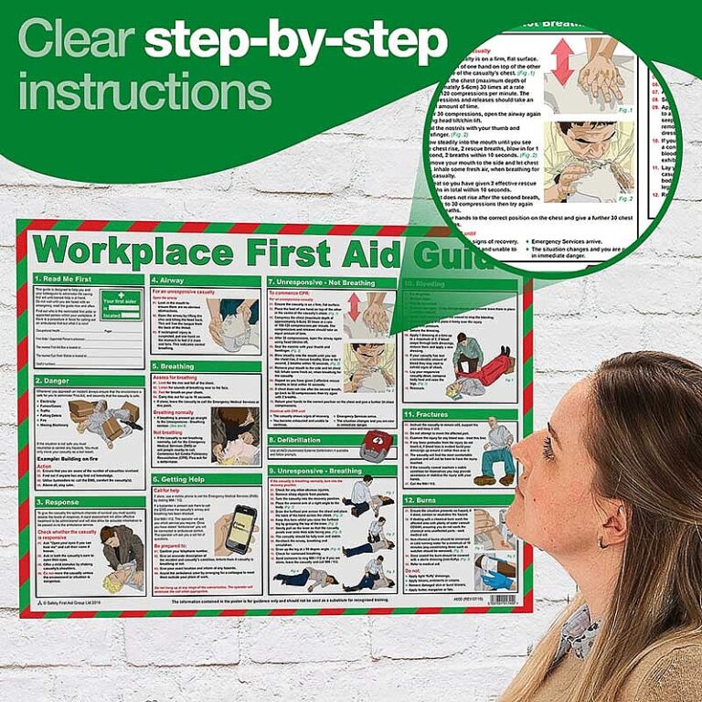 Workplace First Aid Guide Poster