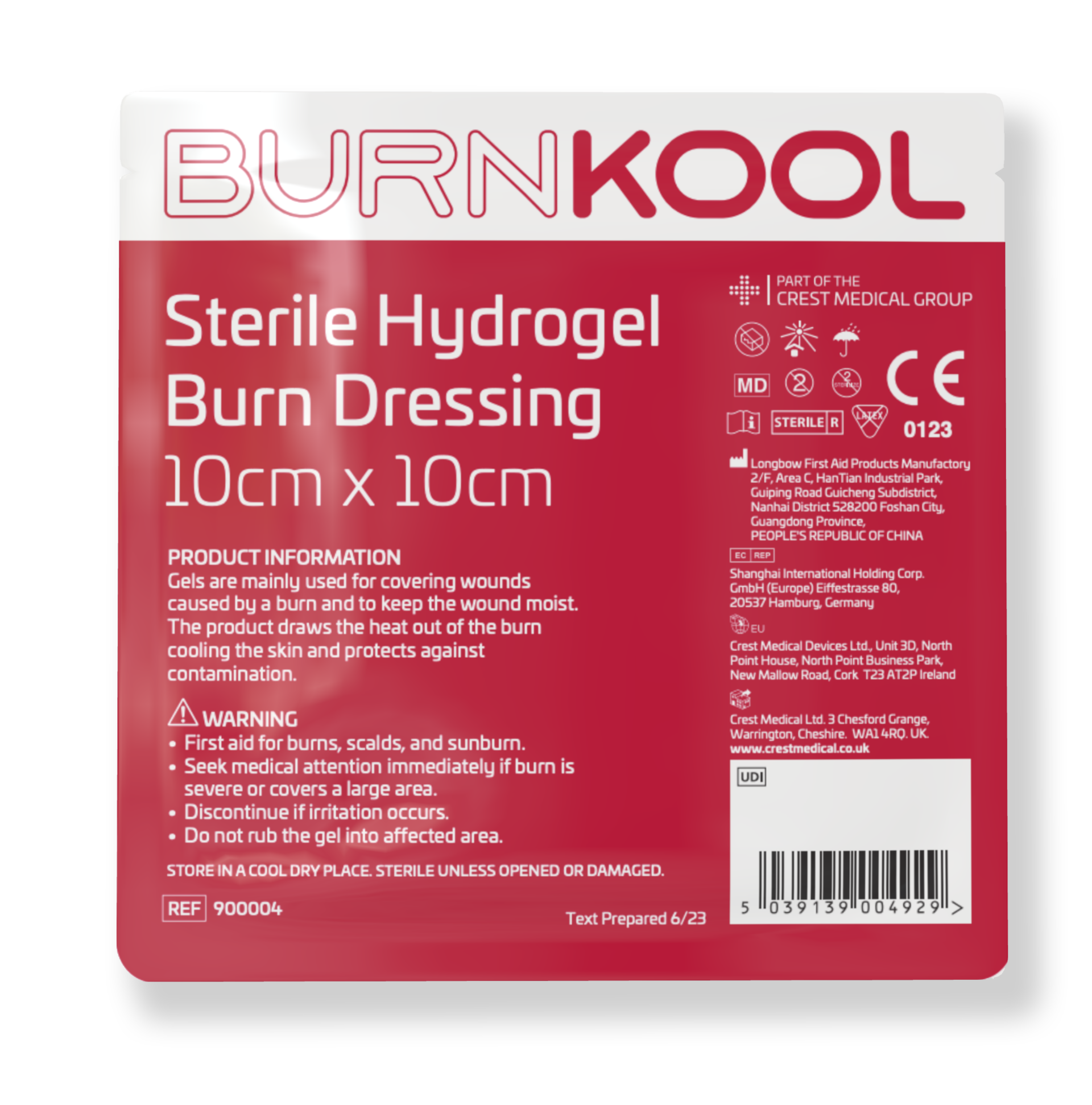 Burn Kool Burn Dressing 10cm x 10cm